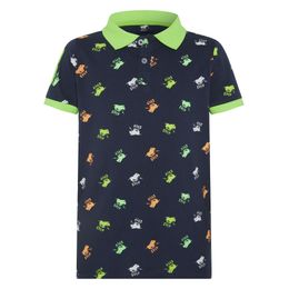 POLO SYLT Poloshirt Jungen Gr&ouml;&szlig;e 134/140 dunkelblau / grasgr&uuml;n / orange / wei&szlig;