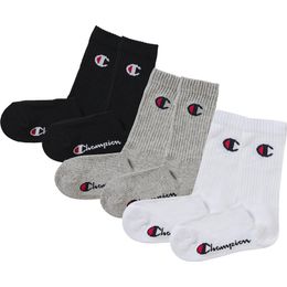 Champion Authentic Athletic Apparel Socken M&auml;dchen Gr&ouml;&szlig;e 31/34 grau / rot / schwarz / wei&szlig;