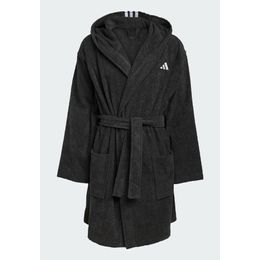 adidas Performance Sport-Bademantel 'Hooded' Herren Gr&ouml;&szlig;e M schwarz / wei&szlig;