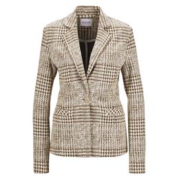 Madeleine Mode Madeleine Blazer Damen Gr&ouml;&szlig;e 40 karamell / perlwei&szlig;