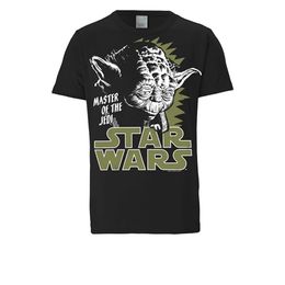 logoshirt T-Shirt 'Star Wars - Yoda' Damen Gr&ouml;&szlig;e L schwarz