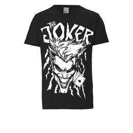 logoshirt T-Shirt 'DC Comics - Joker' Damen Gr&ouml;&szlig;e XXL schwarz