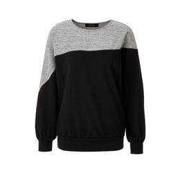 Aniston Casual Sweatshirt Damen Gr&ouml;&szlig;e XS graumeliert / schwarz