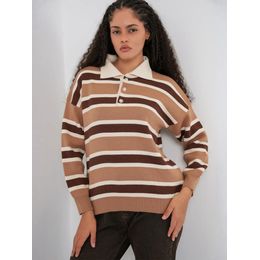 Bigdart Pullover Damen Gr&ouml;&szlig;e S/L beige / braun