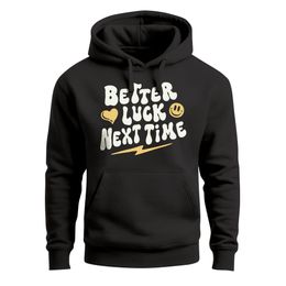 Neverless Sweatshirt 'better luck next time' Herren Gr&ouml;&szlig;e 4XL schwarz