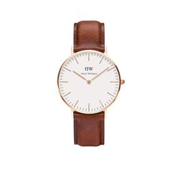 Daniel Wellington Uhr 'Classic Collection St. Mawes' Damen Gr&ouml;&szlig;e One Size braun / rosegold / wei&szlig;
