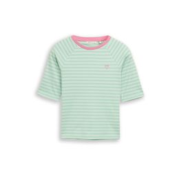 Tom Tailor Denim T-Shirt Damen Gr&ouml;&szlig;e XL mint / hellgr&uuml;n / hellpink