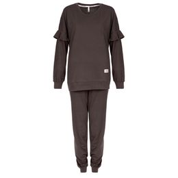 Doctor Nap Pyjama 'Doctor Nap' Damen Gr&ouml;&szlig;e L braun Winterkleid