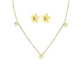 Hey Happiness Schmuckset 'Forget-Me-Not' Damen Gr&ouml;&szlig;e One Size gold