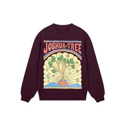 F4NT4STIC Sweatshirt 'US National Parks Joshua Tree' Herren Gr&ouml;&szlig;e XS blau / gelb / gr&uuml;n / aubergine