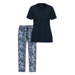 Ammann Pyjama 'Night & Home' Damen Gr&ouml;&szlig;e M blau Winterkleid
