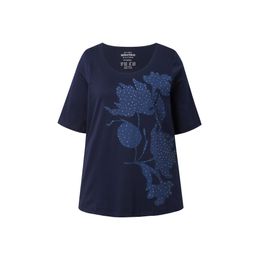 Ulla Popken Shirt Damen Gr&ouml;&szlig;e M/L marine / dunkelblau
