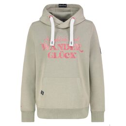 Sublevel Sweatshirt Damen Gr&ouml;&szlig;e L taupe / pink
