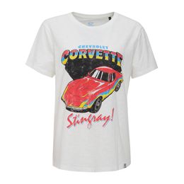 Recovered T-Shirt 'Corvette Stingray' Damen Gr&ouml;&szlig;e XL offwhite