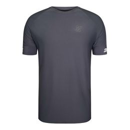SikSilk T-Shirt Herren Gr&ouml;&szlig;e XS grau / wei&szlig;