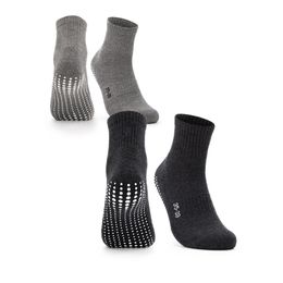 Occulto Sportsocken 'Stopper Andi' Herren Gr&ouml;&szlig;e 47/50 grau / schwarz / wei&szlig;