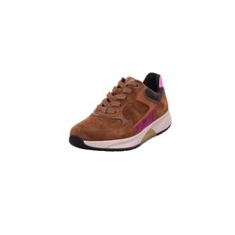 Gabor Sneaker Damen Gr&ouml;&szlig;e 38.5 cognac / brokat / pink