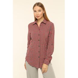 Home Store Bluse Damen Gr&ouml;&szlig;e L grau / rot / wei&szlig;