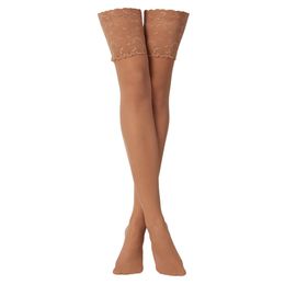 CALZEDONIA Feinstr&uuml;mpfe Damen Gr&ouml;&szlig;e S/M hellbeige
