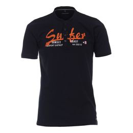 Venti T-Shirt Herren Gr&ouml;&szlig;e L nachtblau / orange / wei&szlig;