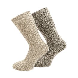 Normani Socken Herren Gr&ouml;&szlig;e 35/38 beige / schwarz