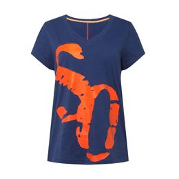 Lauras&oslash;n Shirt Damen Gr&ouml;&szlig;e XXXL blau / orange