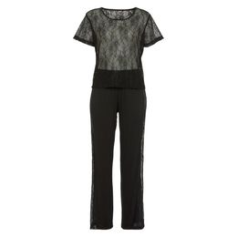 Vivance Pyjama 'Dreams' Damen Gr&ouml;&szlig;e XS schwarz Winterkleid
