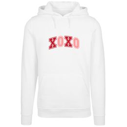 F4NT4STIC Sweatshirt 'Xoxo Valentinstag' Damen Gr&ouml;&szlig;e S rosa / rubinrot / wei&szlig;