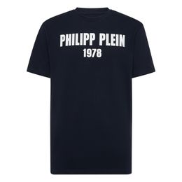 Philipp Plein T-Shirt Herren Gr&ouml;&szlig;e L navy / wei&szlig;