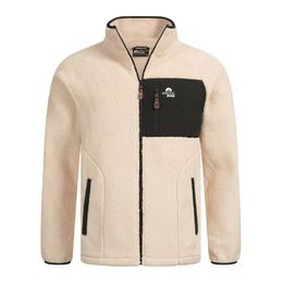 Arctic Seven Funktionsfleecejacke 'AS415' Herren Gr&ouml;&szlig;e XXXL beige / schwarz / wei&szlig;