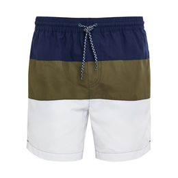Threadbare. Threadbare Badeshorts 'Tudor' Herren Gr&ouml;&szlig;e XL navy / oliv / naturwei&szlig;