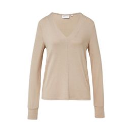 comma, COMMA Shirt Damen Gr&ouml;&szlig;e XL dunkelbeige