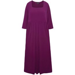 Ulla Popken Kleid Damen Gr&ouml;&szlig;e 58/60 pflaume Winterkleid
