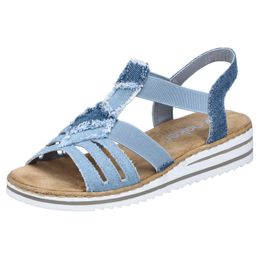 Rieker Sandale Damen Gr&ouml;&szlig;e 42 blau / blue denim