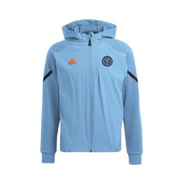adidas Performance Trainingsjacke 'New York City FC' Herren Gr&ouml;&szlig;e M marine / hellblau / orange / schwarz / wei&szlig;