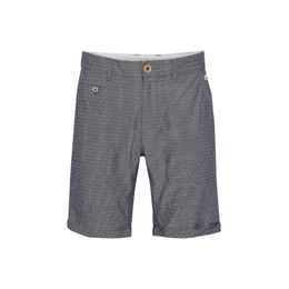 Blend Chinoshorts 'Sergio' mit Struktur-Muster Herren Gr&ouml;&szlig;e 38 taubenblau / wei&szlig;