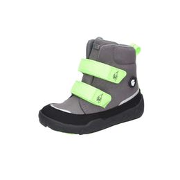 Affenzahn Snowboots 'Comfy Panther' Jungen Gr&ouml;&szlig;e 24 anthrazit / neongr&uuml;n