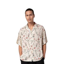 On Vacation Shirt 'Viscose' Herren Gr&ouml;&szlig;e L sand