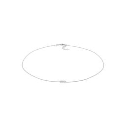 Elli Halskette Choker, Geo, Kugel Damen Gr&ouml;&szlig;e 36 silber