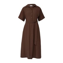 s.Oliver Blusenkleid Damen Gr&ouml;&szlig;e 44 kastanienbraun Winterkleid