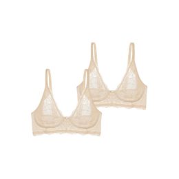 Triumph B&uuml;gelloser BH ' Amourette Charm ' Damen Gr&ouml;&szlig;e 80 creme