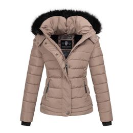 Navahoo Winterjacke Damen Gr&ouml;&szlig;e XXL taupe / schwarz
