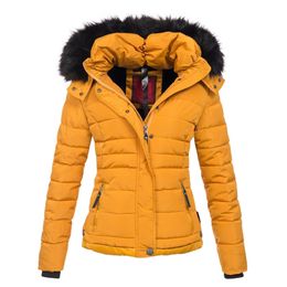Navahoo Jacke 'Chloe' Damen Gr&ouml;&szlig;e XL safran / schwarz Winterjacke