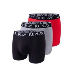 Replay Boxershorts Herren Gr&ouml;&szlig;e M grau / schwarz