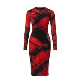 Woman Vision Kleid Damen Gr&ouml;&szlig;e 36 rot / schwarz Winterkleid