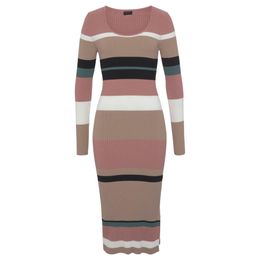 Laura Scott Strickkleid Damen Gr&ouml;&szlig;e XS beige / blau / pink / schwarz / wei&szlig;