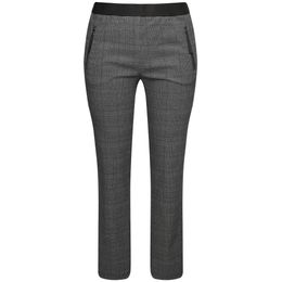 Ulla Popken Hose Damen Gr&ouml;&szlig;e 58/60 grau / schwarz