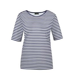 GOLDNER T-Shirt Damen Gr&ouml;&szlig;e S/M dunkelblau / naturwei&szlig;