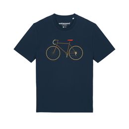 Watapparel T-Shirt 'Fahrrad' Herren Gr&ouml;&szlig;e M navy / mischfarben