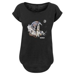 F4NT4STIC T-Shirt 'NASA Take Off Earth Montage' Damen Gr&ouml;&szlig;e M grau / schwarz